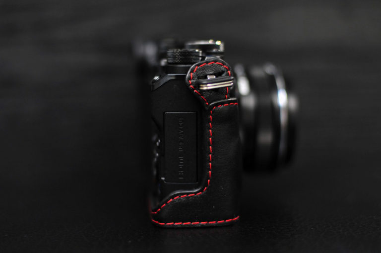 Shop Olympus Pen-F Half Case | Olympus Pen-F Leather Case