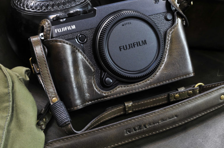 Fujifilm GFX50R Leather half Case | best protection for GFX50R