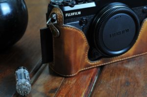 Fujifilm GFX50R Leather half Case | best protection for GFX50R